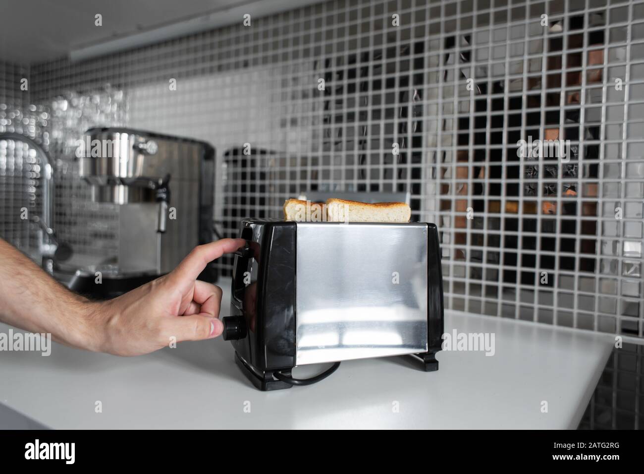 Breakfast toast. Toast bread close up Stock Photo - Alamy