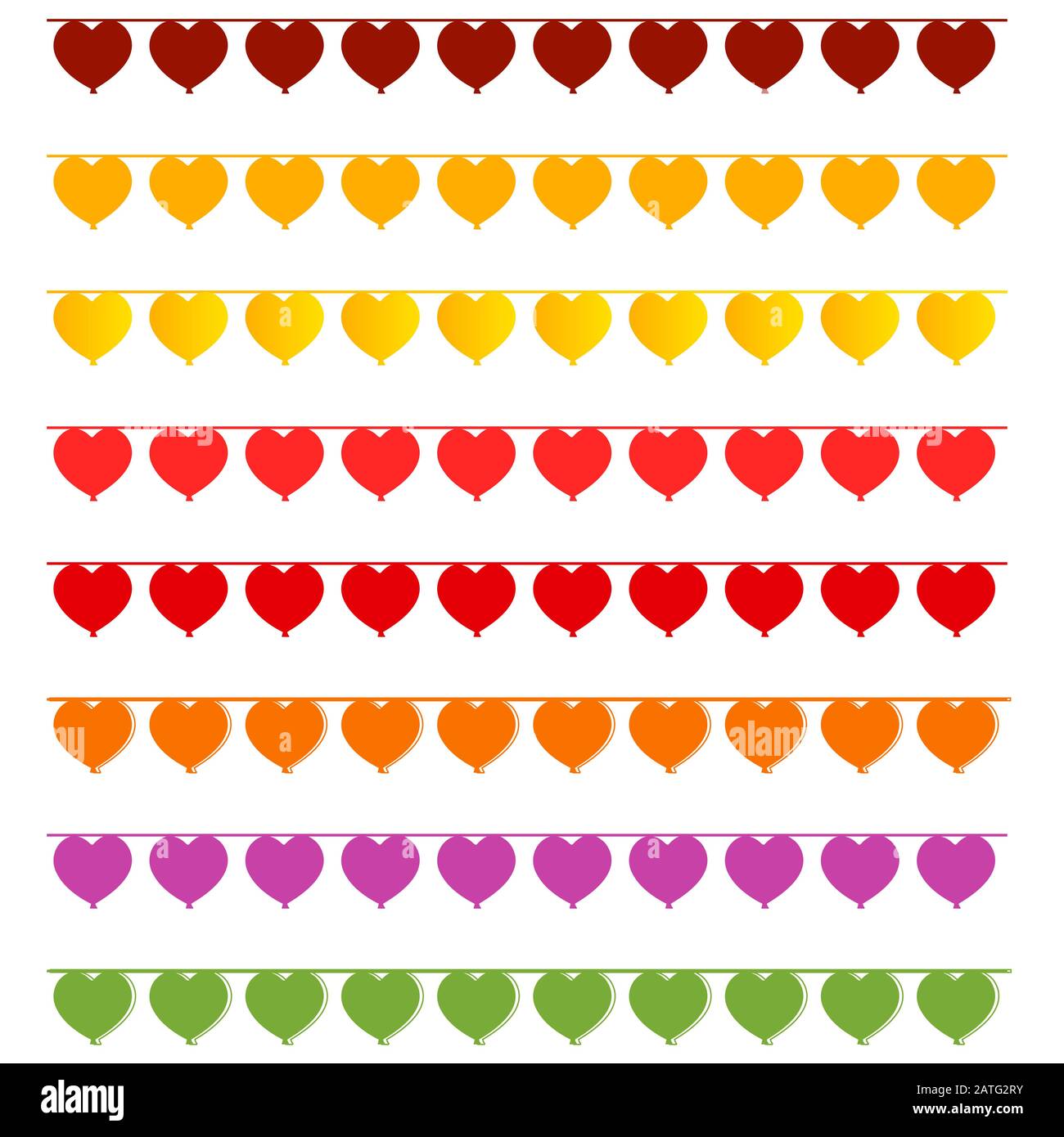 Happy birthday card garlands Stock Vector Images - Alamy