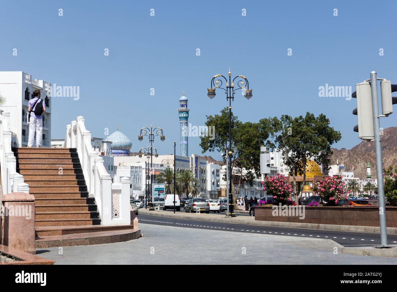 Street view in Maskat, Oman Stock Photo - Alamy