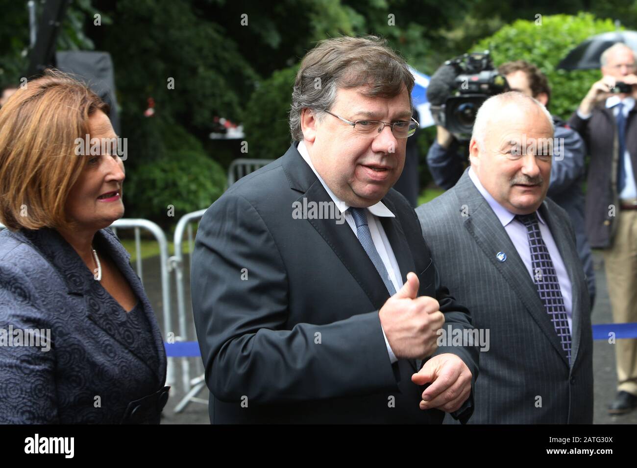 Former Taoiseach Brian Cowan follows the funeral of fomer Taoiseach ...