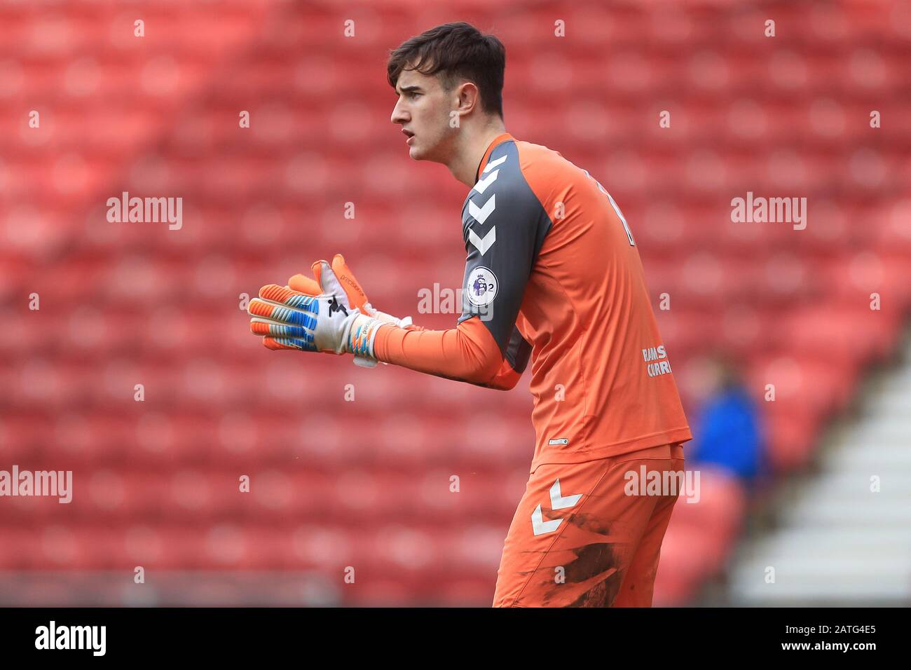 NEWCASTLE UPON TYNE, ENGLAND - FEBRUARY 1ST Sol Brynn of Middlesbrough ...
