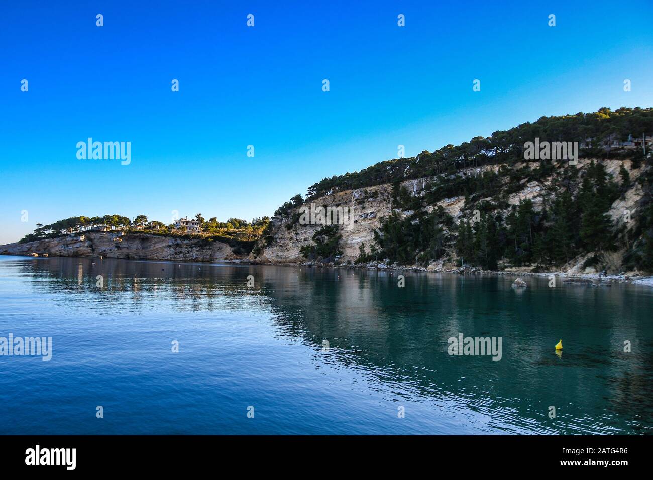 View of the seaside town Patitiri, the capital of Alonnisos island in ...