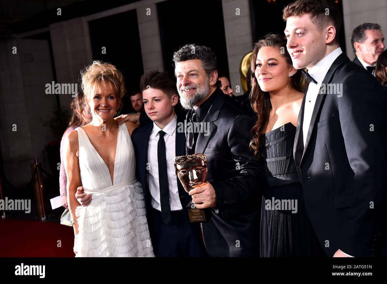 Andy Serkis With His Outstanding British Contribution To Cinema Bafta Award Attending The After