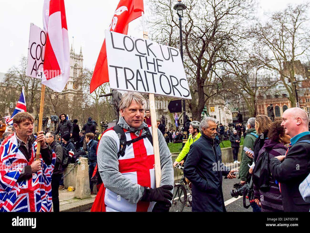 Lock up traitors sign hi-res stock photography and images - Alamy