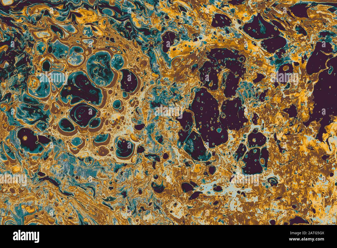 Traditional Ottoman Turkish abstract marbling art patterns as ...