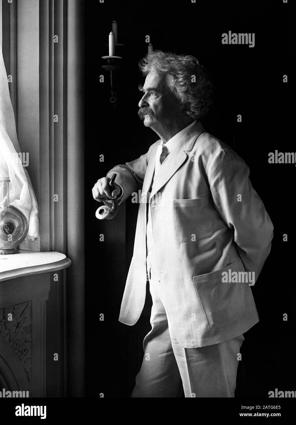 Vintage portrait photo of American writer and humourist Samuel ...