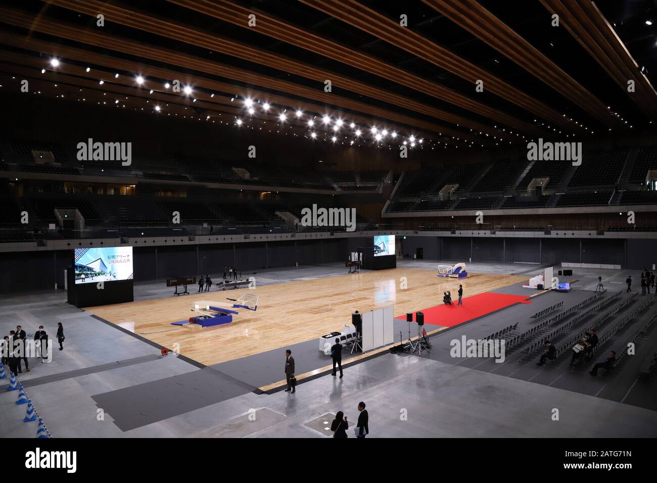 Tokyo, Japan. 2nd Feb, 2020. Japan's Ariake Arena is opened for the ...