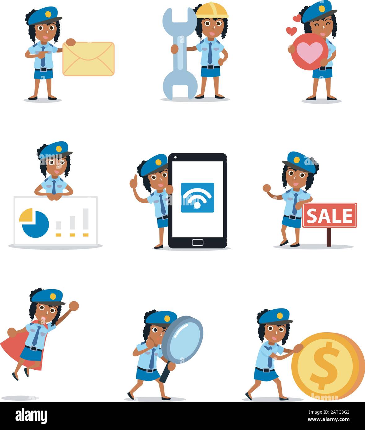 Female officer traffic Cut Out Stock Images & Pictures - Alamy