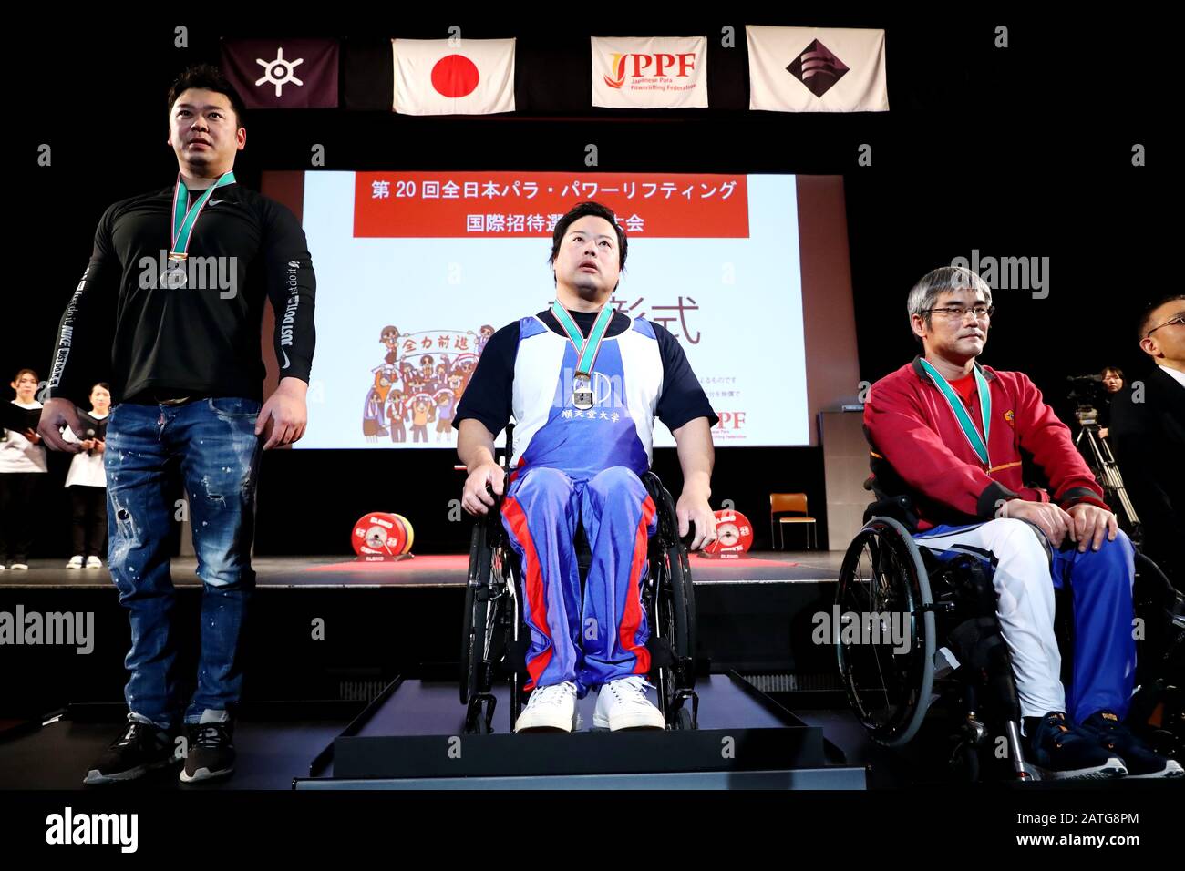 Nippon Kogakuin Hachioji College, Tokyo, Japan. 2nd Feb, 2020. (L-R ...