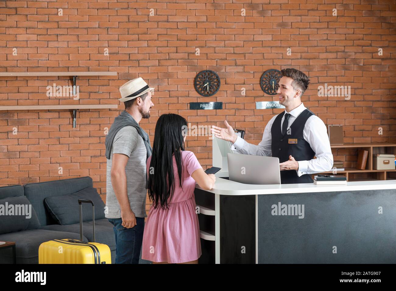 Booking career hi-res stock photography and images - Alamy