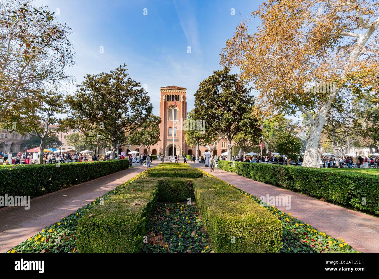 Los Angeles, Jan 15: Afternoon sunny view of the Bovard Auditorium of ...