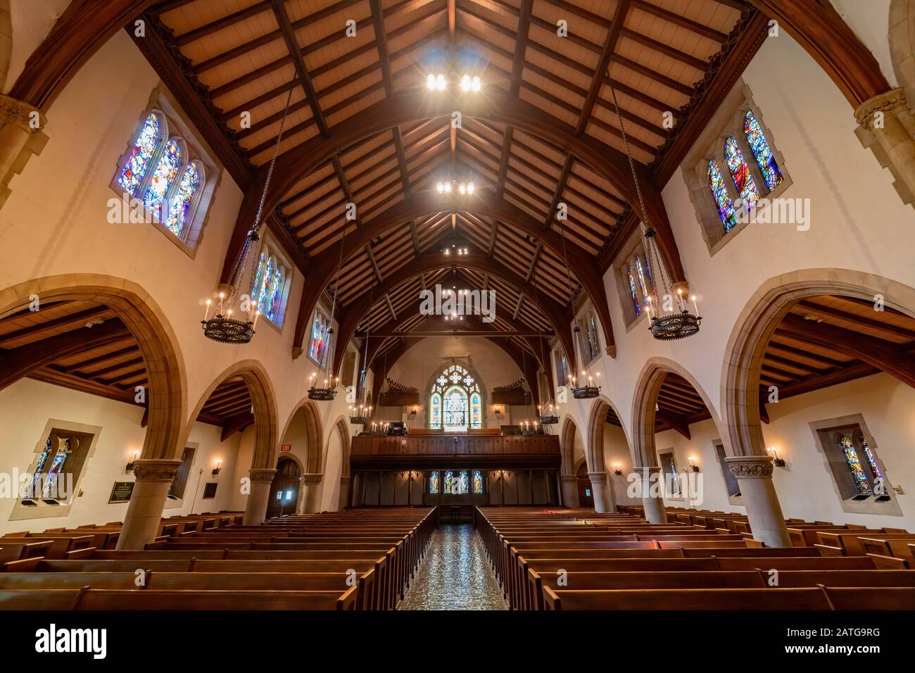 Pasadena, JAN 16: Interior view of the All Saints Episcopal Church on ...