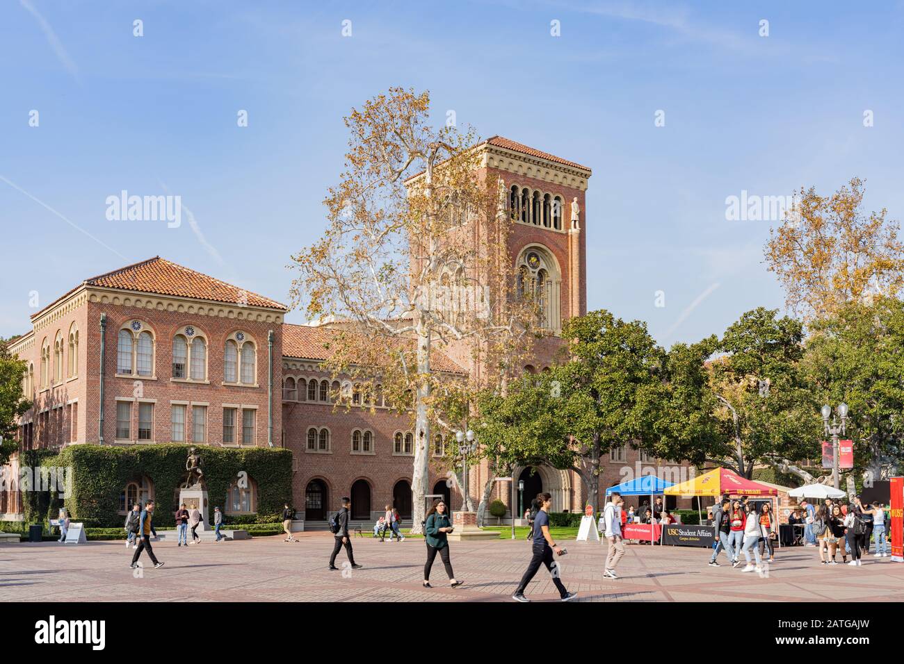 Los Angeles, Jan 15: Afternoon sunny view of the Bovard Auditorium of ...