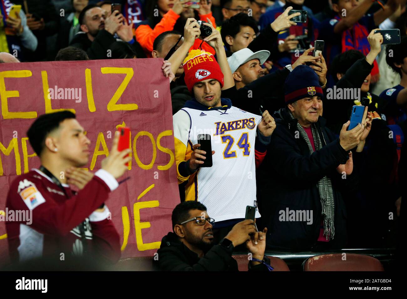 Barcelona, Spain. Credit: D. 2nd Feb, 2020. Barcelona fans (Barcelona ...