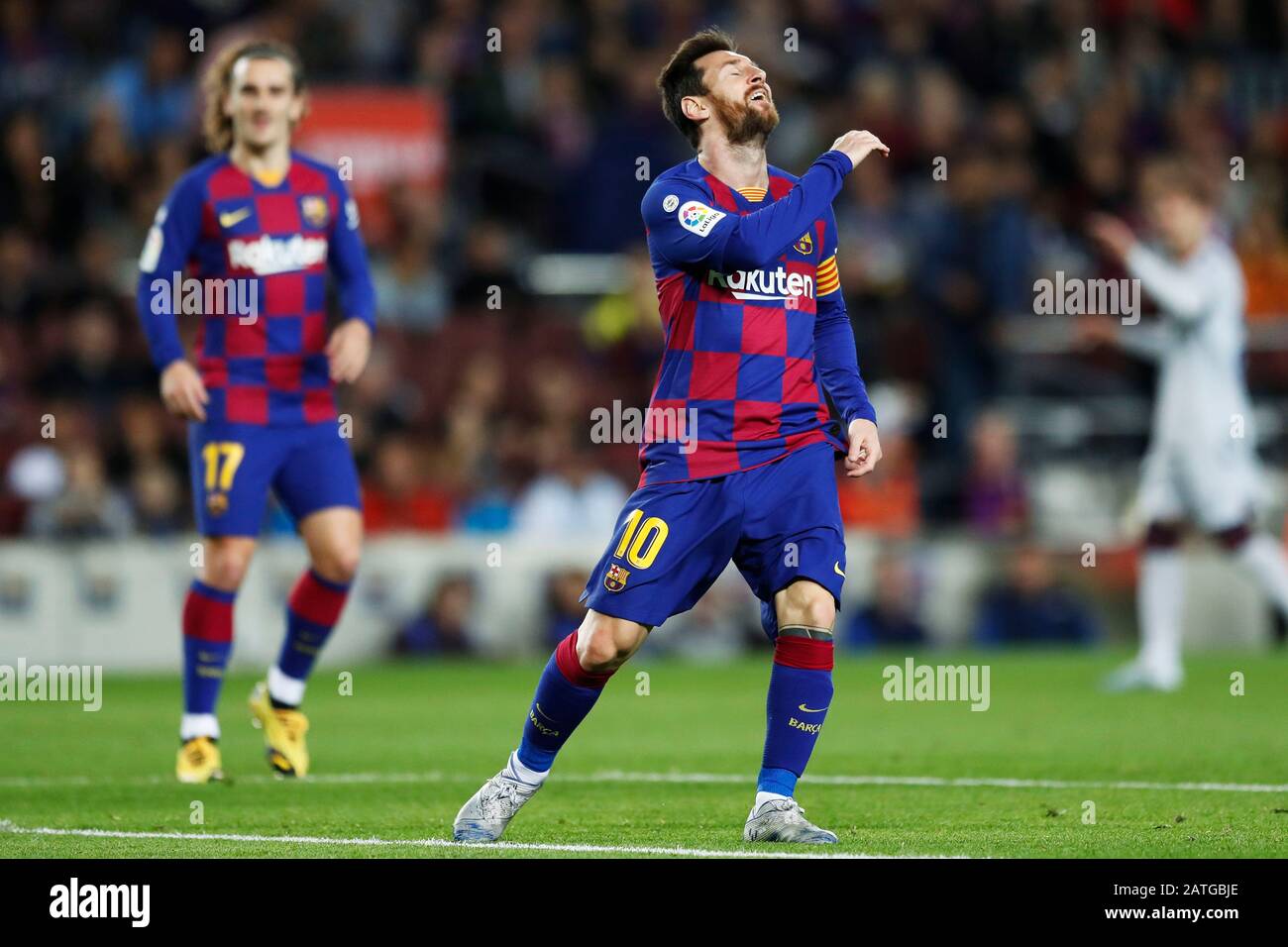 Barcelona, Spain. Credit: D. 2nd Feb, 2020. Lionel Messi (Barcelona ...