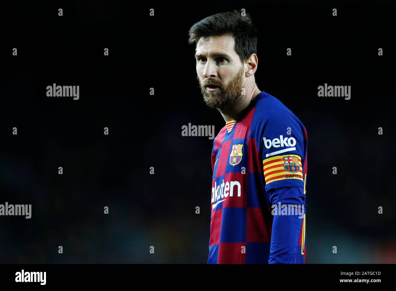 Barcelona, Spain. Credit: D. 2nd Feb, 2020. Lionel Messi (Barcelona ...