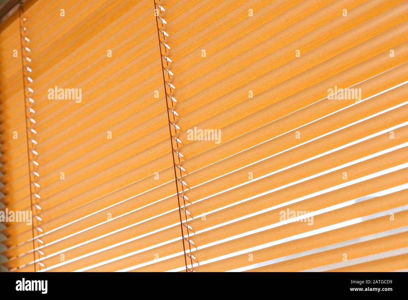 Modern blinds hanging on window Stock Photo - Alamy