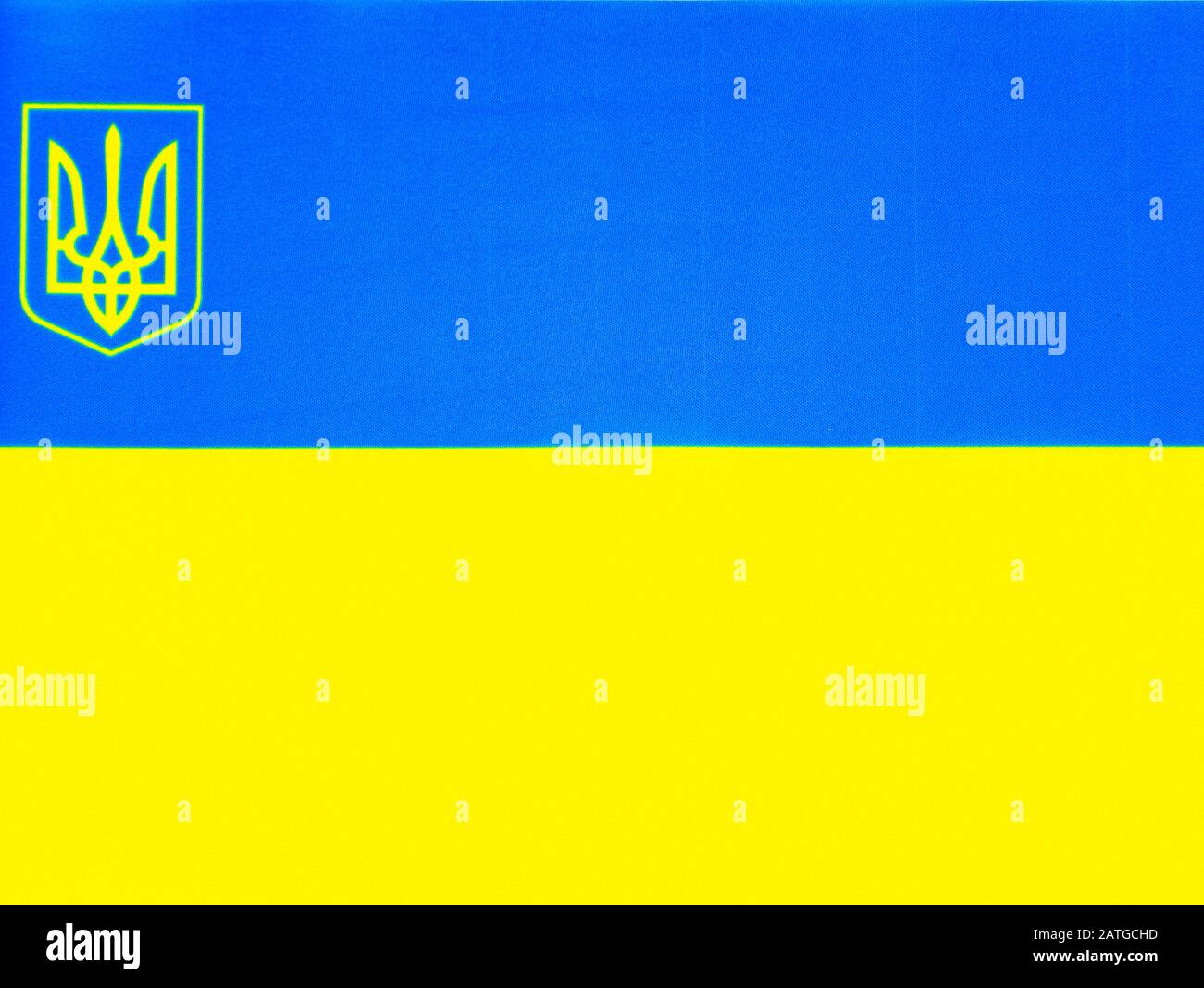 State flag of Ukraine with place for text Stock Photo - Alamy