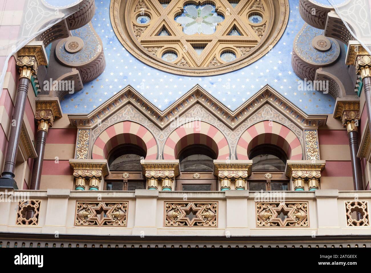 Main entrance to the Jubilee Synagogue, also called Jerusalem Synagogue ...