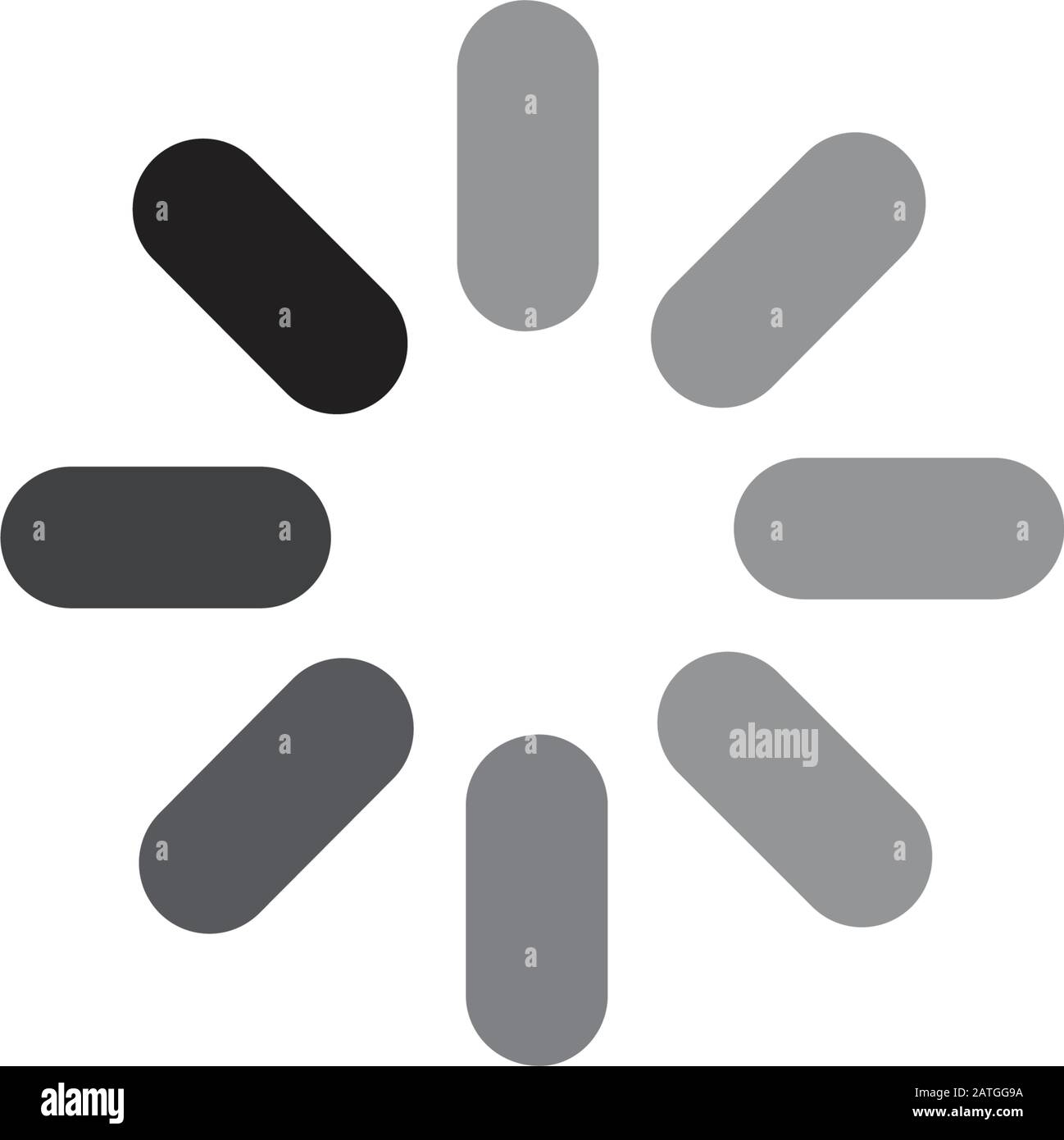 Activity download or load process sign. Data Loading bar. Froze ...