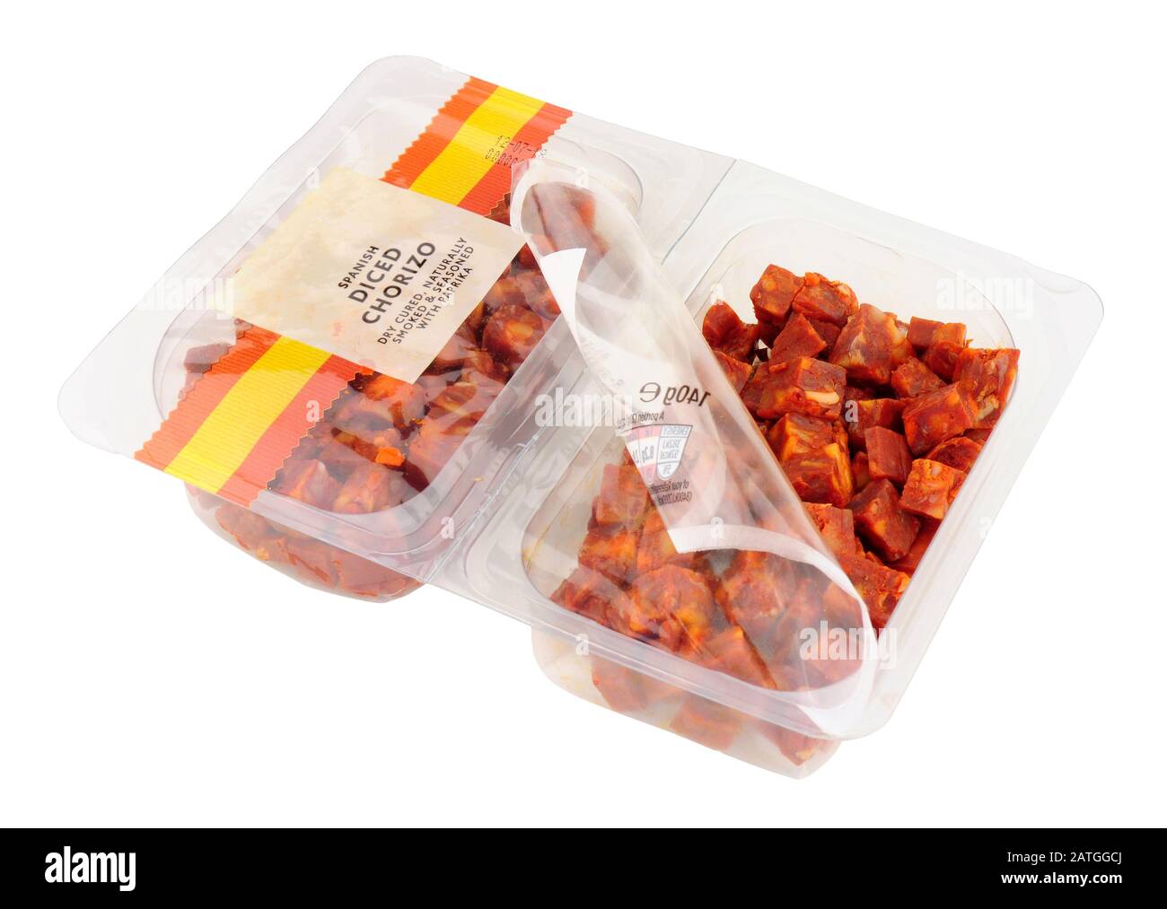 Chopped Chorizo Isolated High Resolution Stock Photography and Images ...