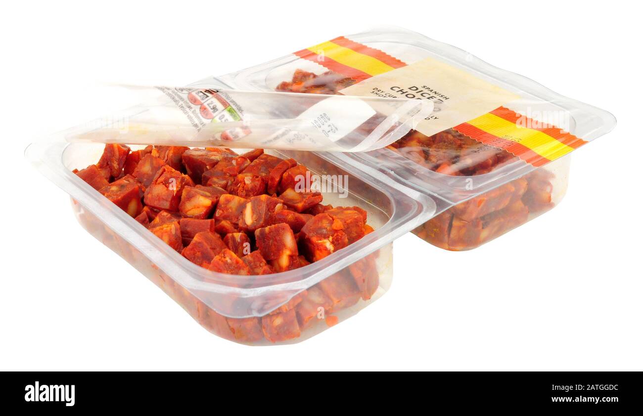 Chopped chorizo isolated hi-res stock photography and images - Alamy