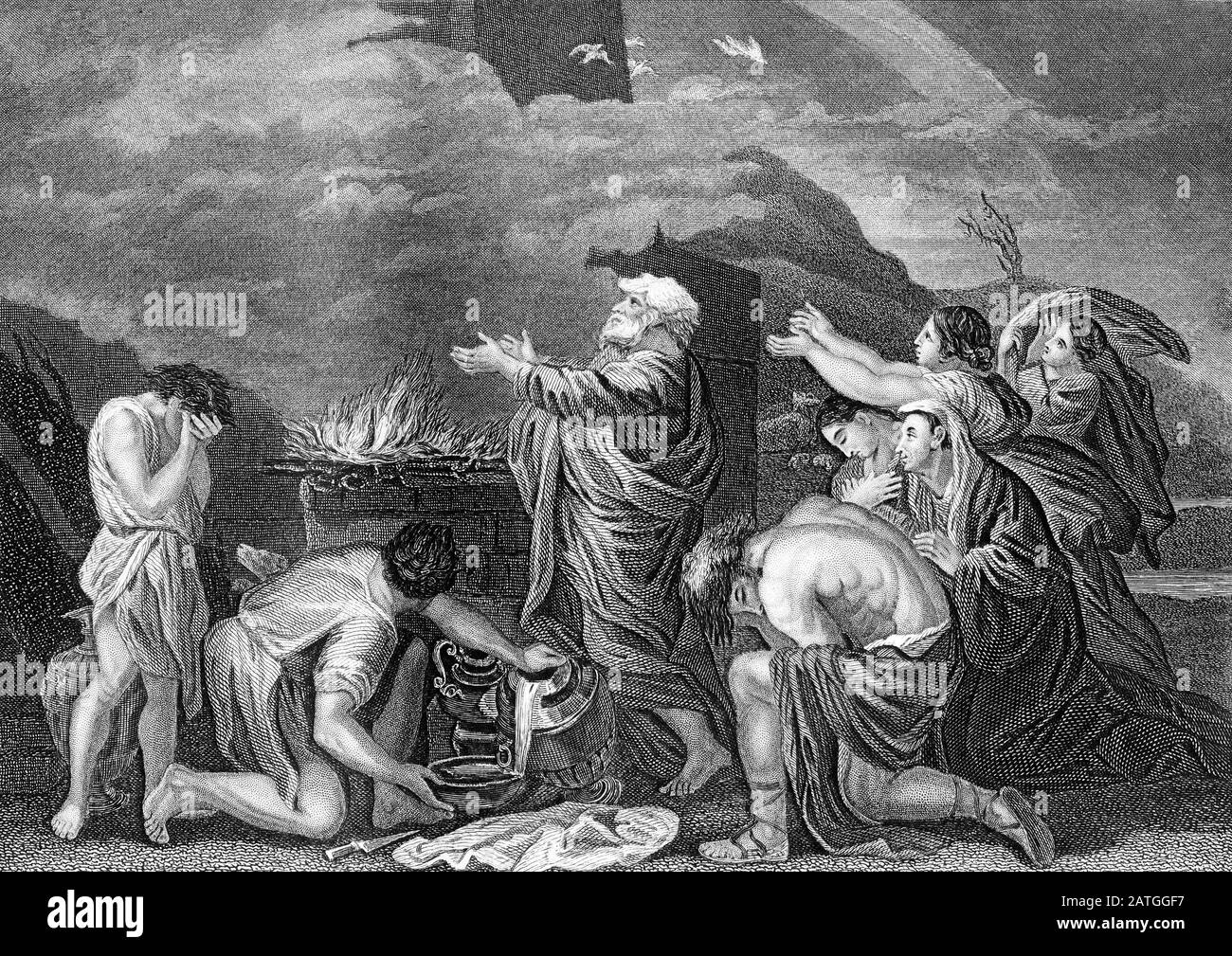 Noah Sacrificing After The De Luge