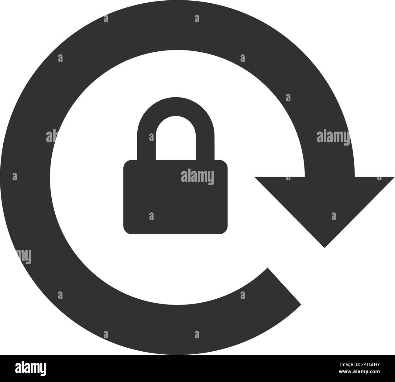 Rotation locked icon. Stock Vector illustration isolated on white ...