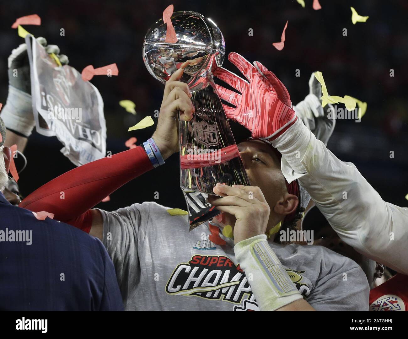 Patrick mahomes trophy hi-res stock photography and images - Alamy