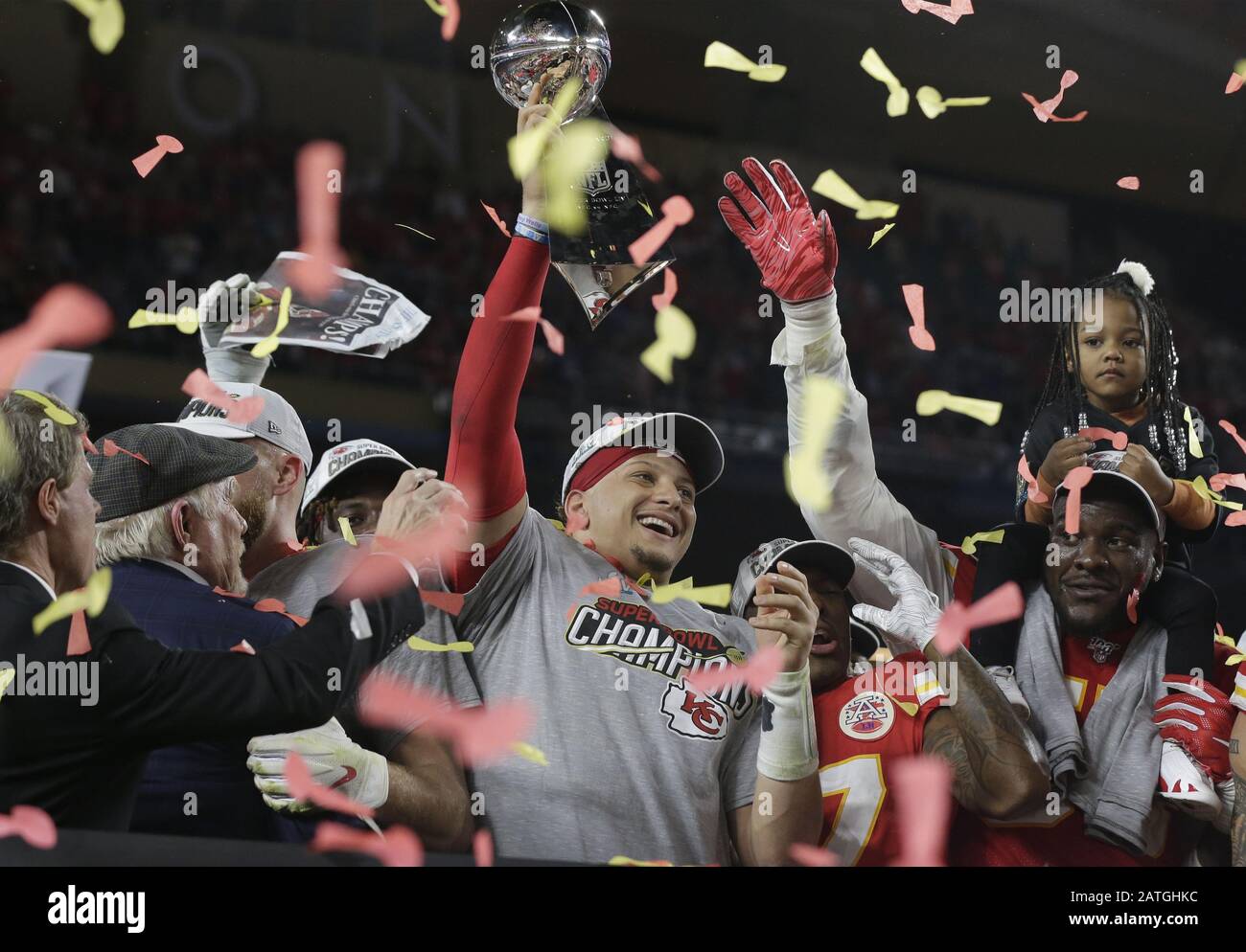 Patrick mahomes trophy hi-res stock photography and images - Alamy