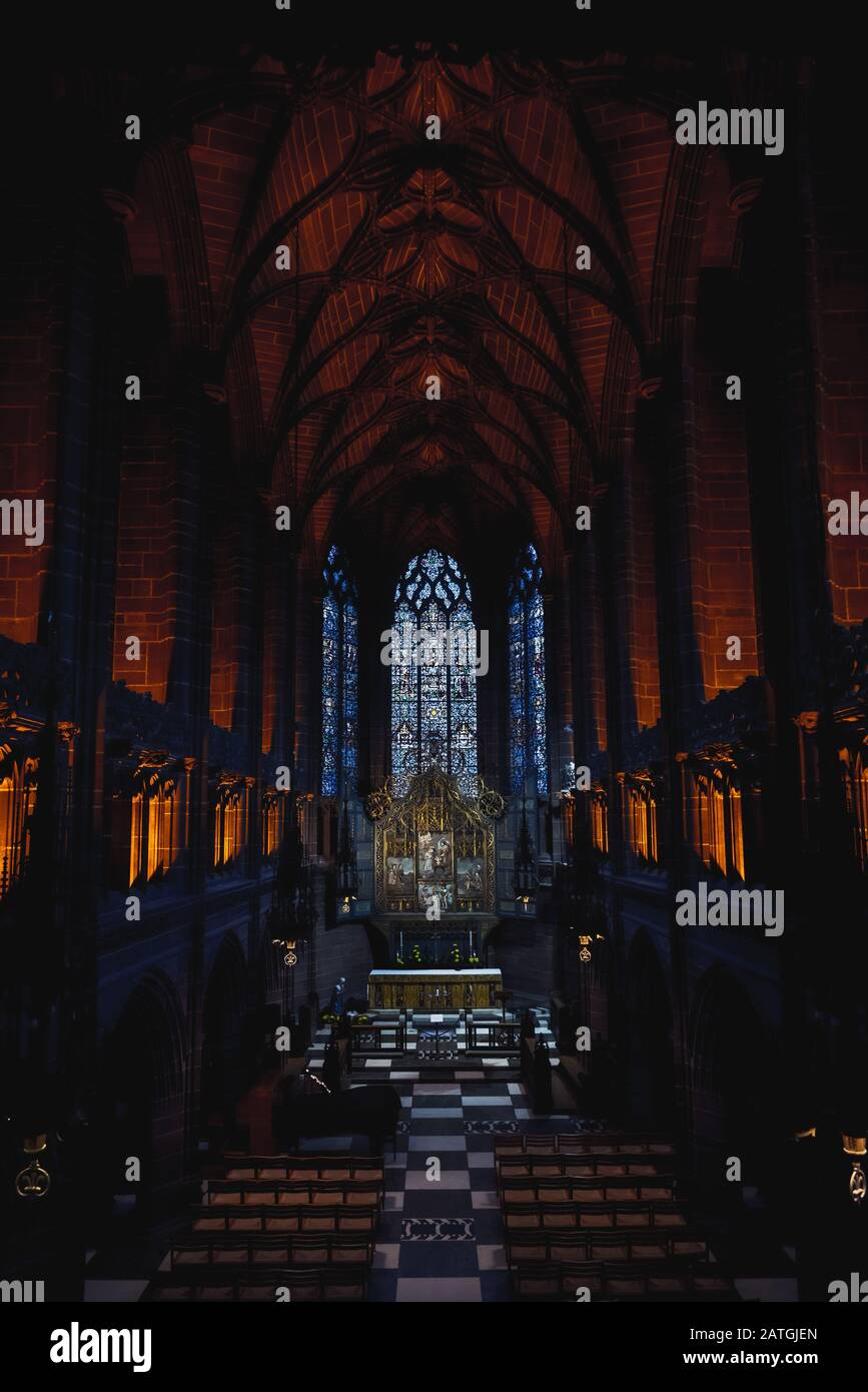 LIVERPOOL, ENGLAND, DECEMBER 27, 2018: The Lady Chapel in Liverpool ...