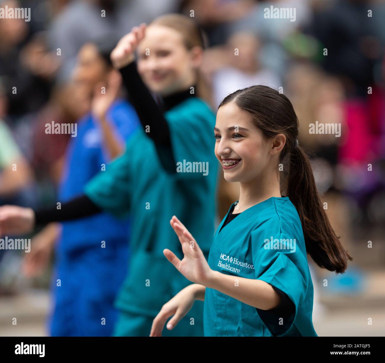 Houston, Texas, USA - November 28, 2019: H-E-B Thanksgiving Day Parade ...