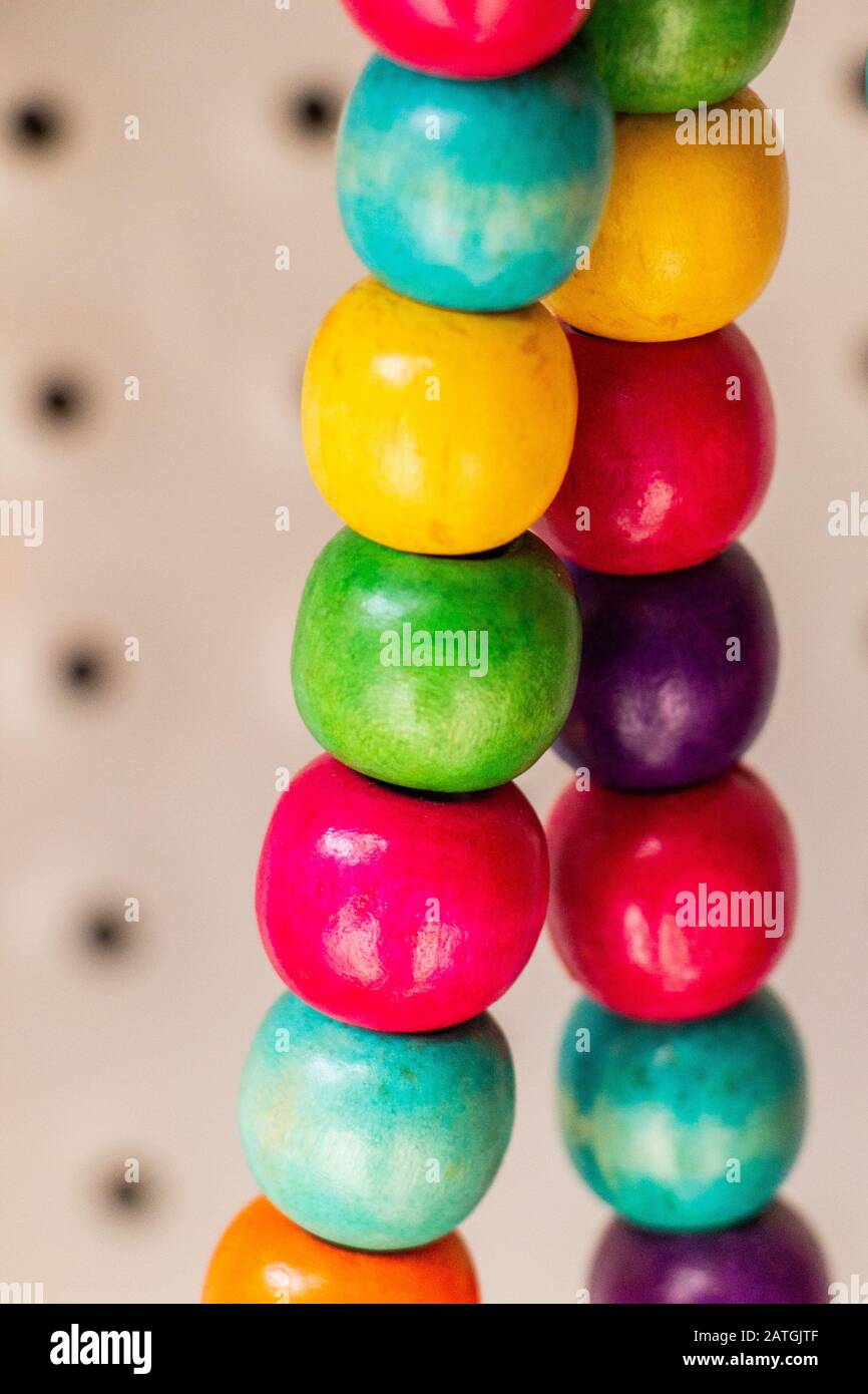 Colorful beads of various color Stock Photo - Alamy
