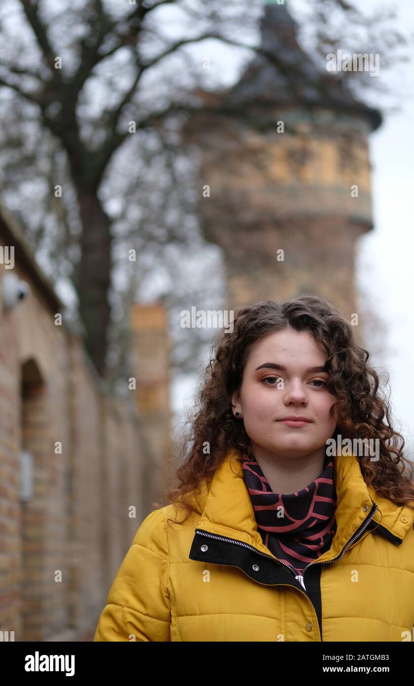 Halle, Germany. 26th Jan, 2020. Lidia Edel, student and contributor to ...