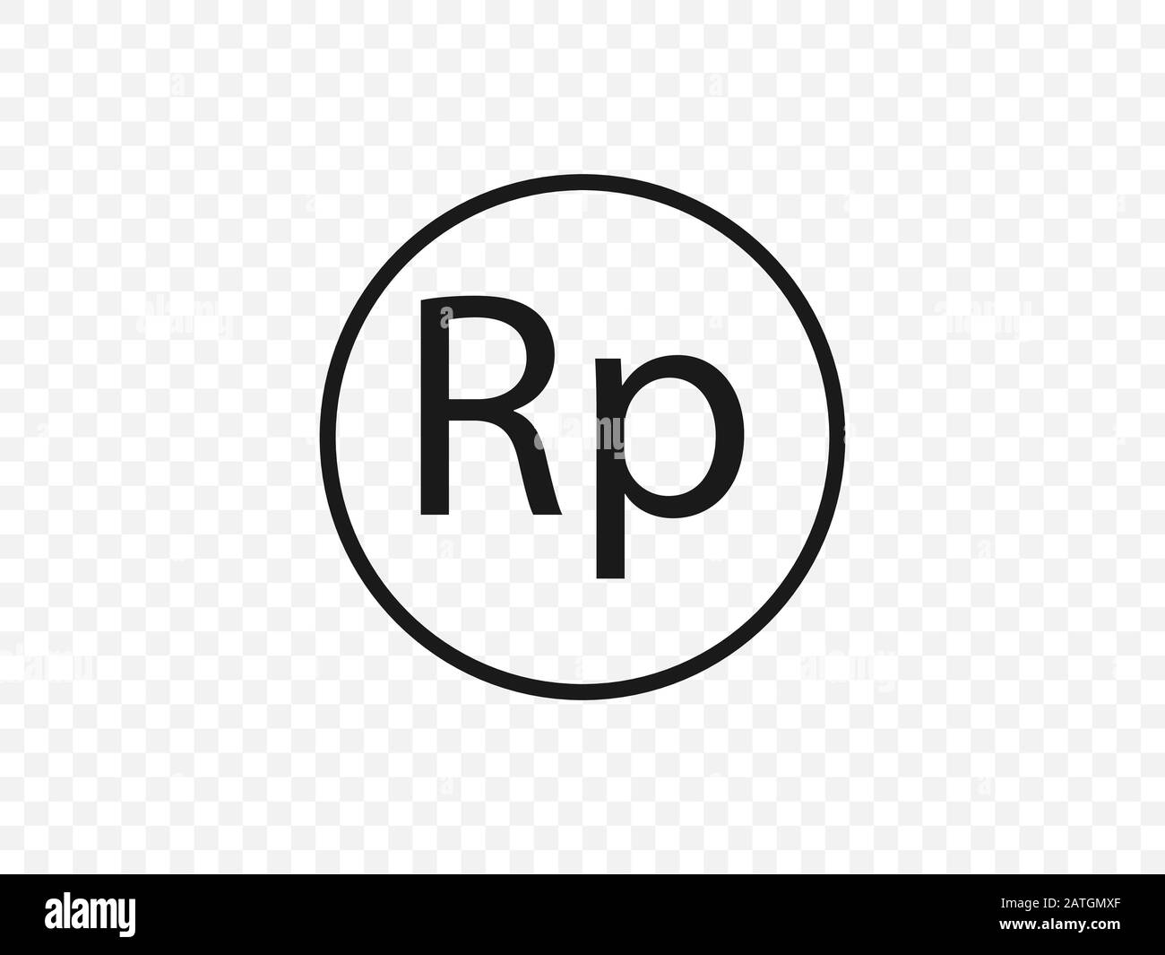 Indonesian rupiah icon. Vector illustration, flat design Stock Vector ...
