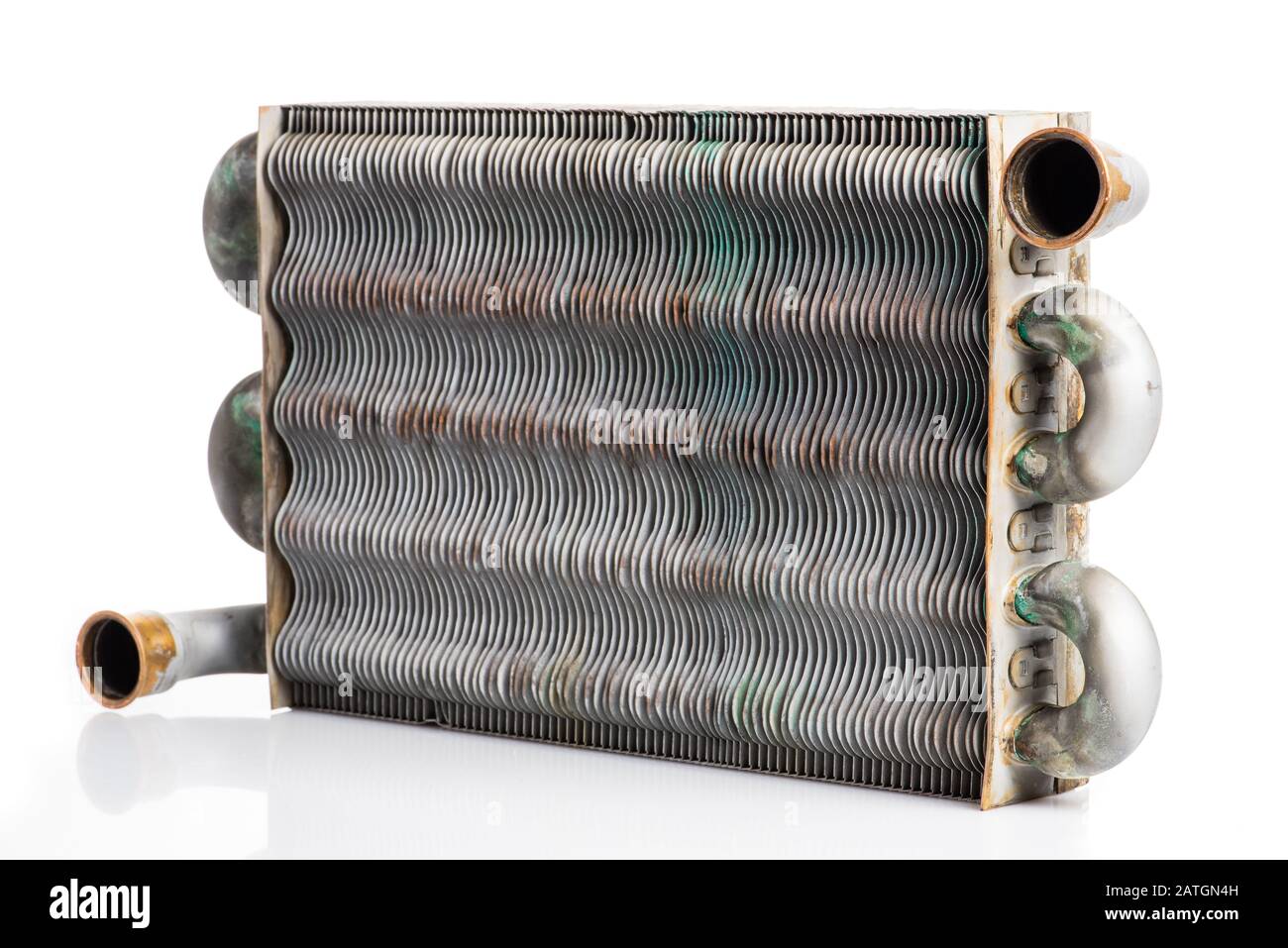 Old Heat Exchanger Isolated on White Background Stock Photo - Alamy
