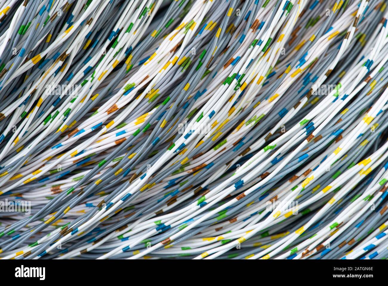 Electrical cable and wire background texture Stock Photo - Alamy