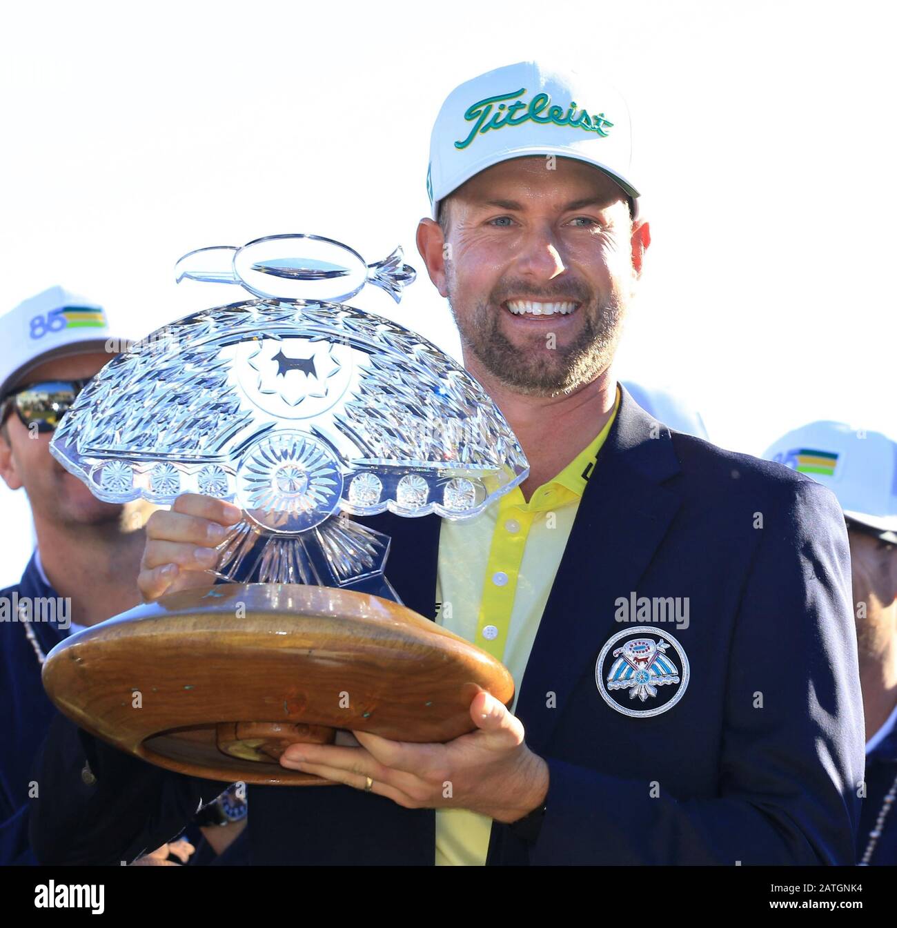 Phoenix, Arizona. 2nd Feb, 2020. Webb Simpson celebrates after winning ...