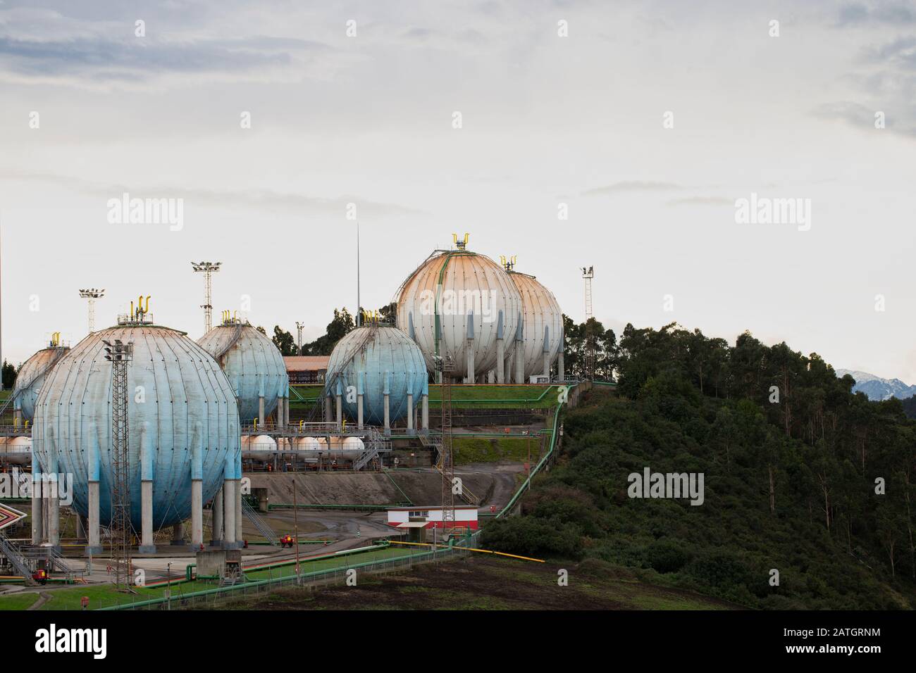 Old gas tanks hi-res stock photography and images - Alamy