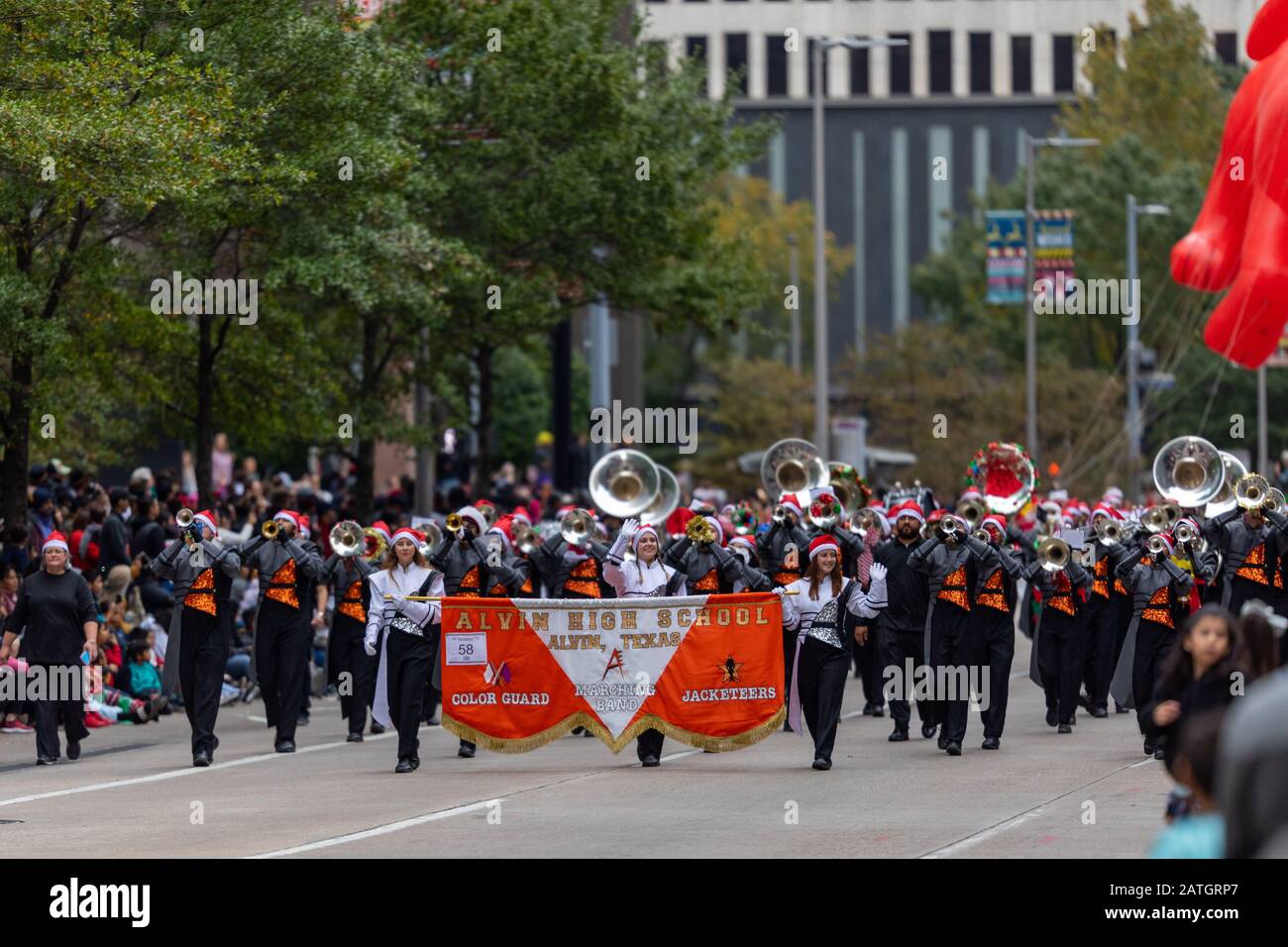 Houston, Texas, USA - November 28, 2019: H-E-B Thanksgiving Day Parade ...