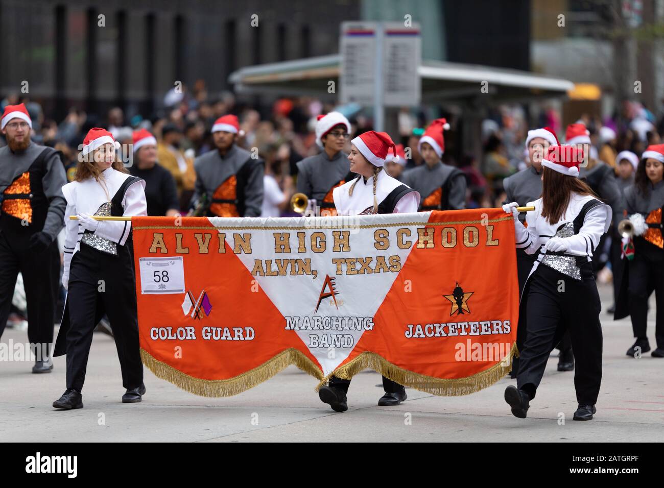 Houston, Texas, USA - November 28, 2019: H-E-B Thanksgiving Day Parade ...