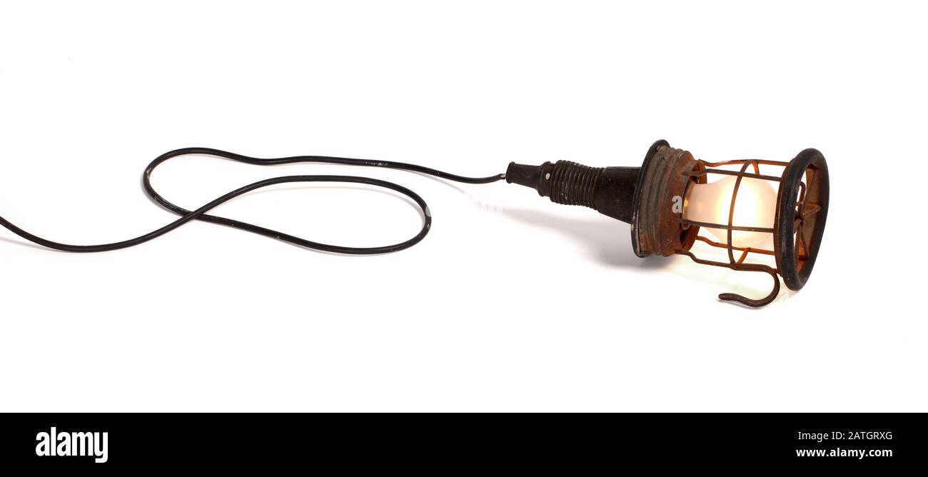 Old vintage light from the 70s, isolated Stock Photo - Alamy