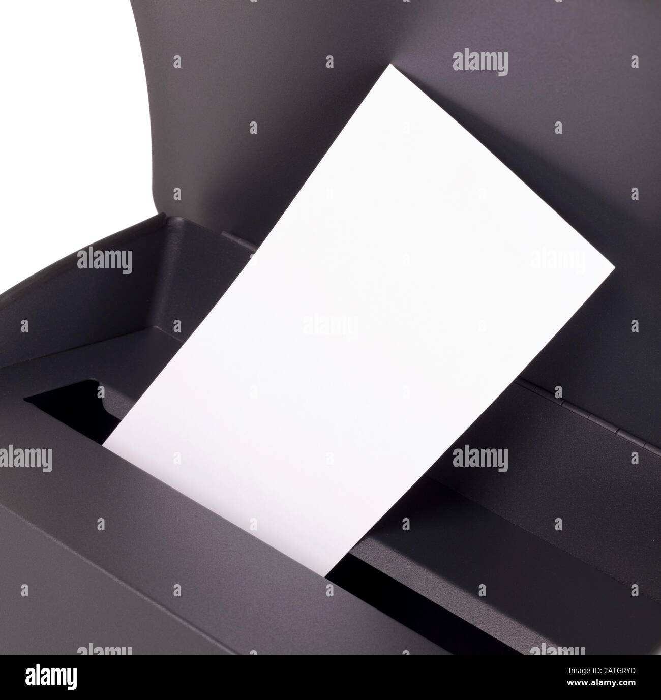 Modern letter-box isolated on a white background Stock Photo - Alamy