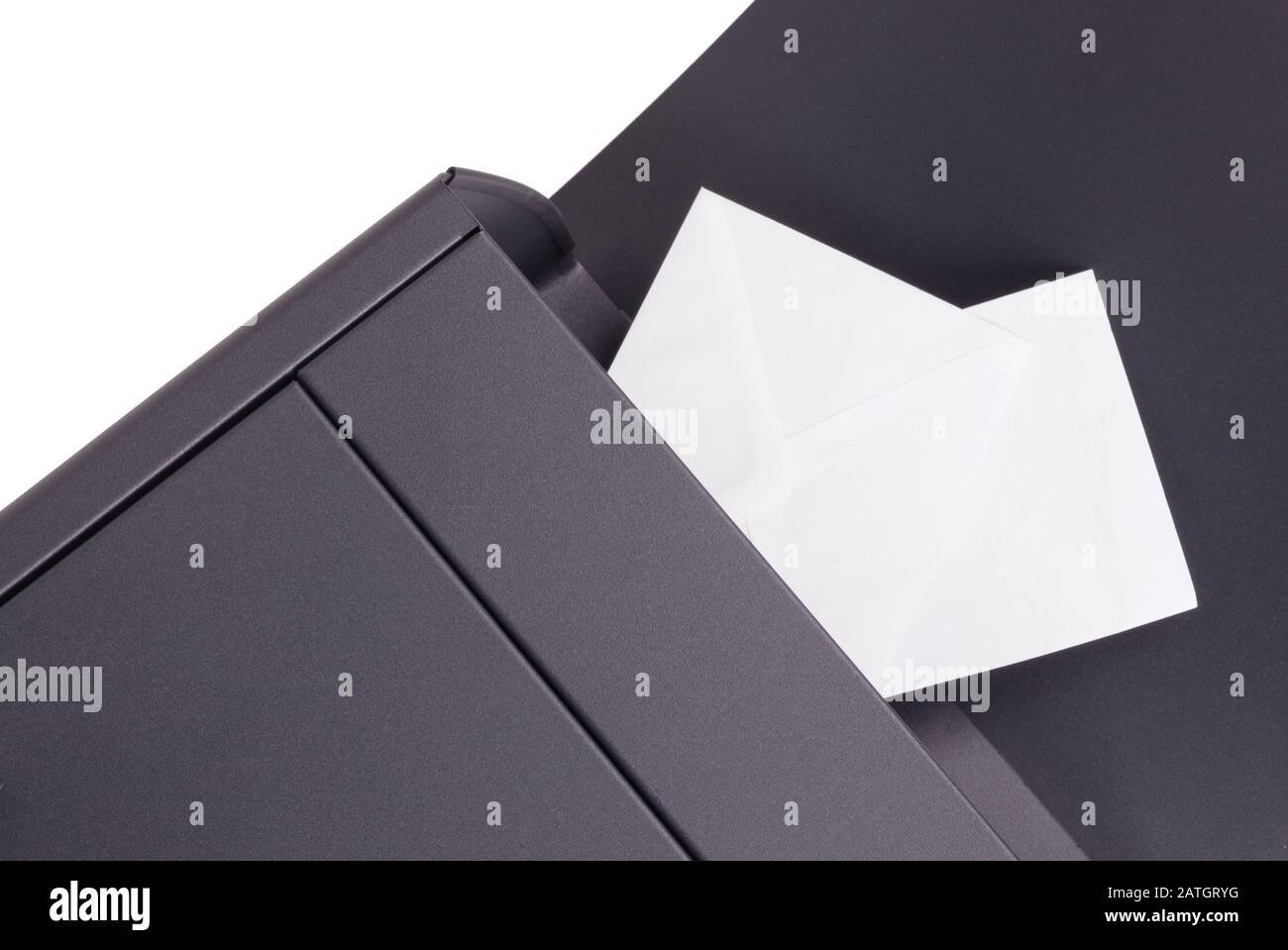 Modern letter-box isolated on a white background Stock Photo - Alamy