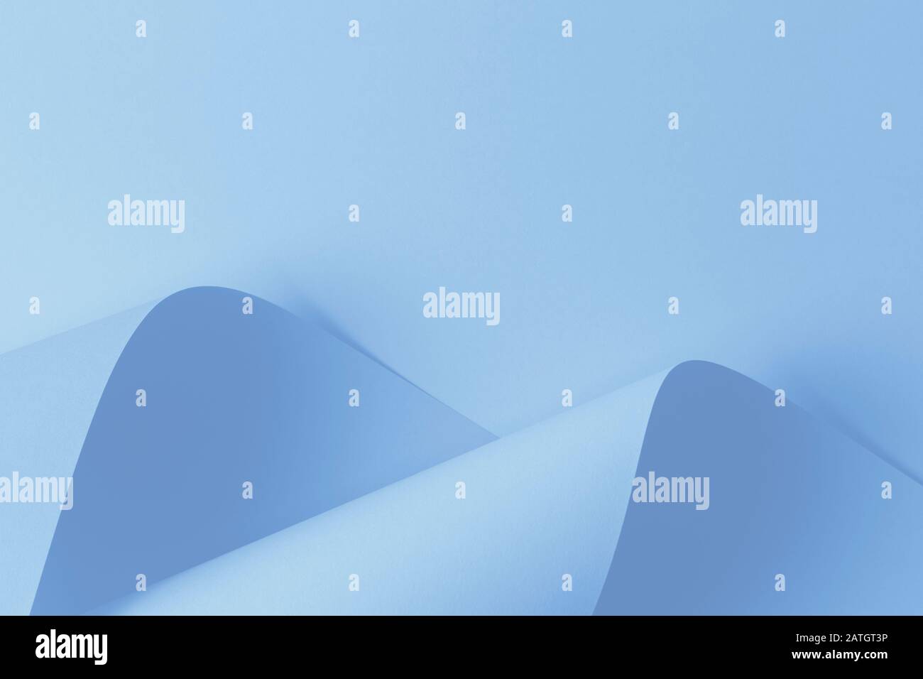 Abstract geometric shape light blue color paper background Stock Photo ...