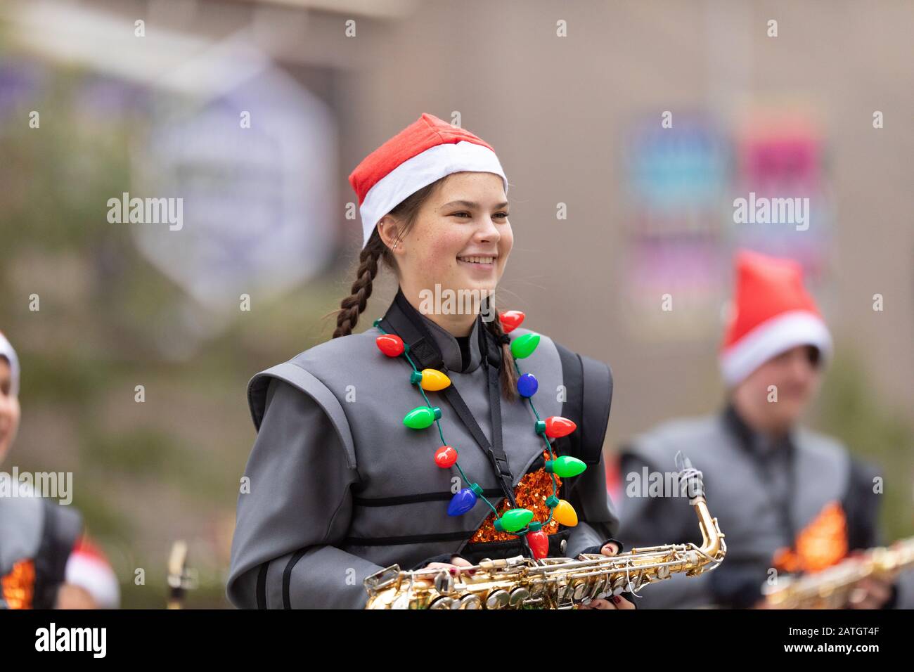 Houston, Texas, USA - November 28, 2019: H-E-B Thanksgiving Day Parade ...