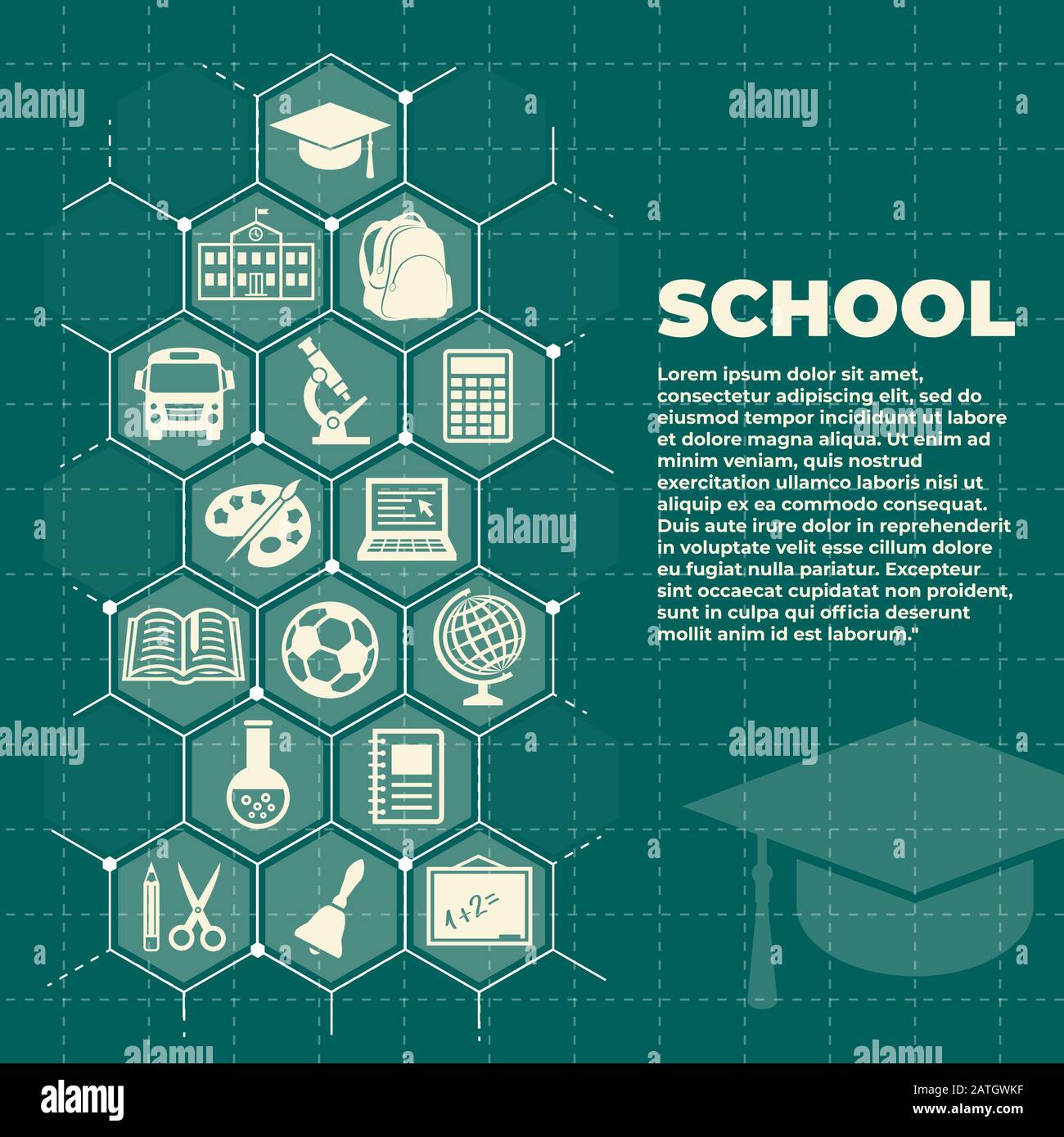 Icons set supplies school Stock Vector Images - Alamy