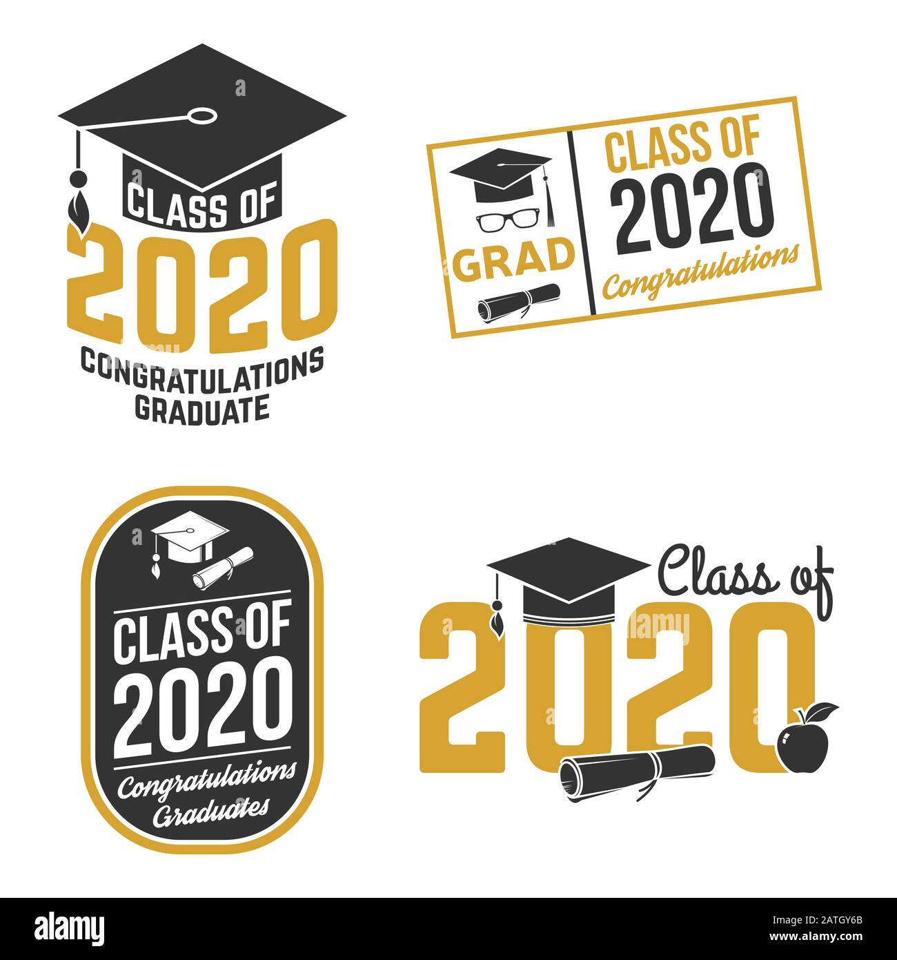 Class of 2020 graduation Stock Vector Images - Alamy