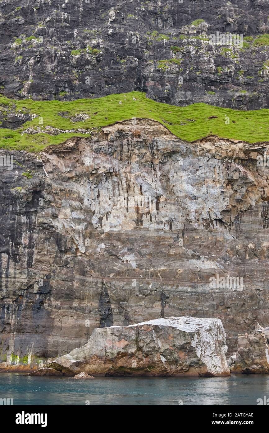 Faroe islands cliffs in Vestmanna area. Streimoy island Stock Photo - Alamy