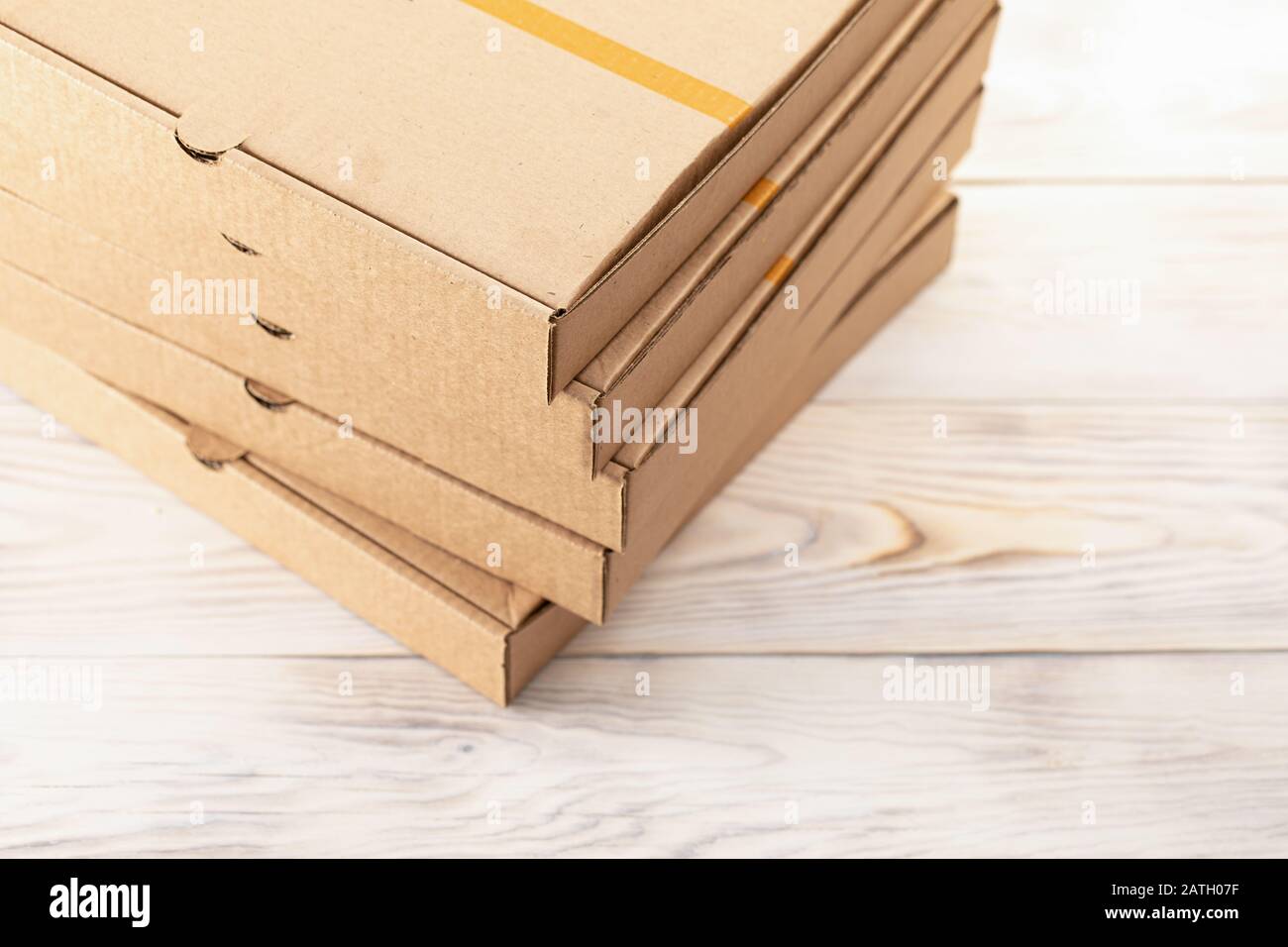 Pizza boxes table hi-res stock photography and images - Alamy